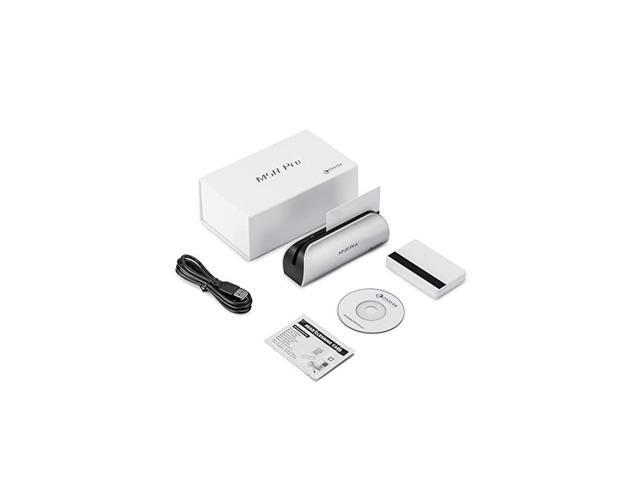 PRO USB Silver Magnetic Credit Card Reader Writer Encoder +10 Blank ...
