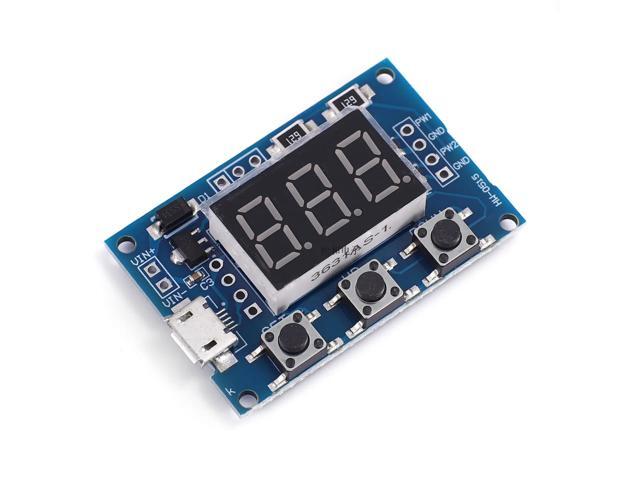 DC 5-30V Micro USB 5V Power Independent PWM Generator 2 Channel Dual ...