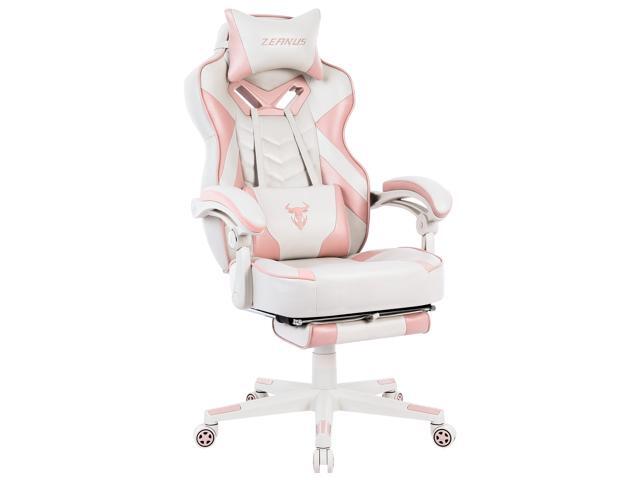 Zeanus Pink Gaming Chair Gaming Chairs for Adults PC Game Chair for ...