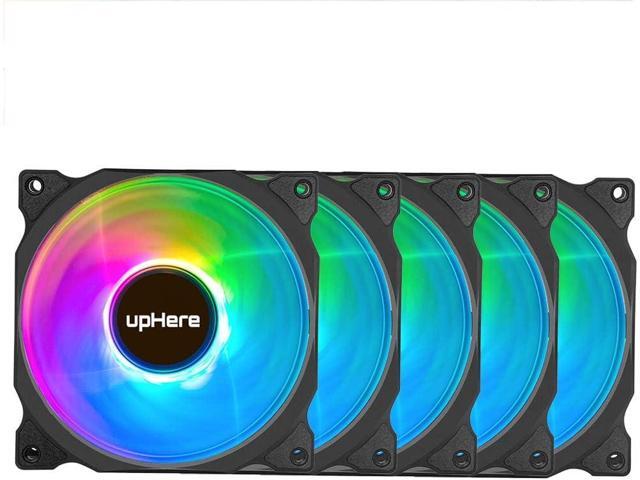 upHere RGB LED 120mm Case Fan,Quiet Edition High Airflow Adjustable ...