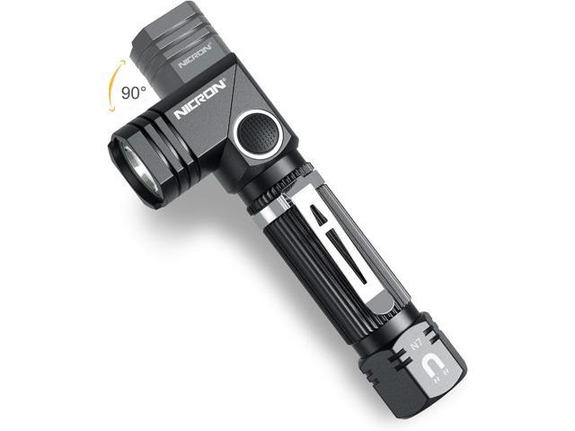 Flashlight, NICRON N7 600 Lumens Tactical Flashlight, 90 Degree Mini ...