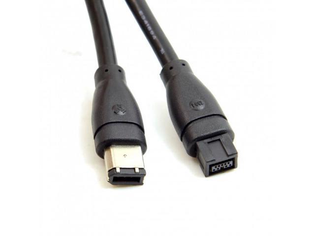 Xiwai Cable 9 PIN / 6 PIN BETA FireWire 800 - FireWire 400 9-6 Cable IEEE 1394B 1.8m Black ...