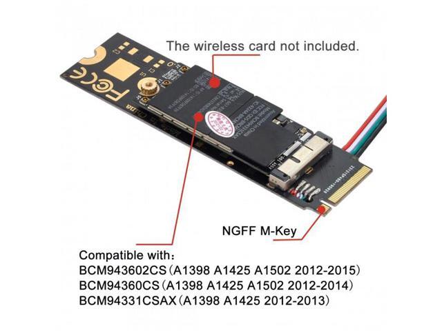 KAIBOXIXI BCM94360CD BCM94360CS BCM943602CS BCM94360CS2 WiFi Card to M ...