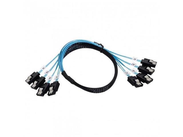 KAIBOXIXI Internal SAS 4 SATA Host to 4 SATA 7pin Target Hard Disk ...