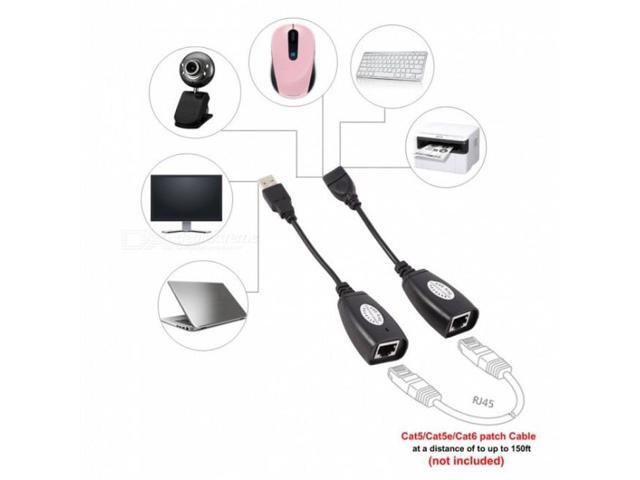 Chenyang Cable USB Keyboard Mouse Over RJ45 CAT5E CAT6 Cable Extension ...
