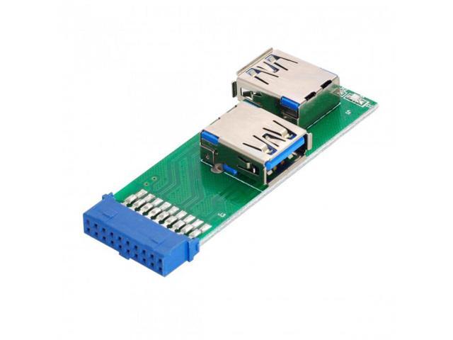 Chenyang Cable Dual Side USB 3.0 A Type Female to Motherboard 20Pin 19 ...