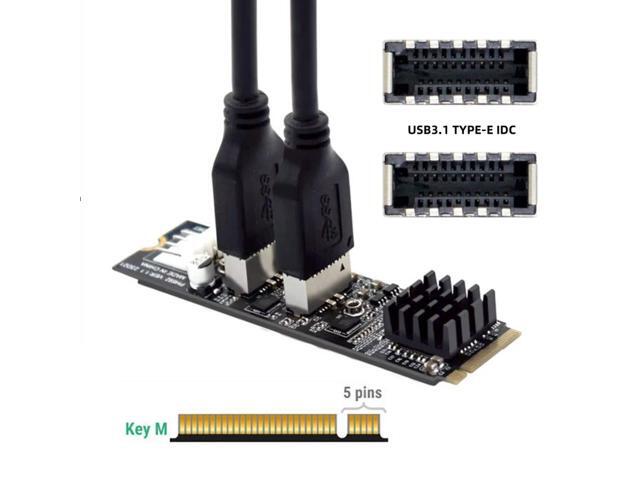 Chenyang 10Gbps Dual Type-E USB 3.1 Front Panel Socket to NVME NGFF M ...