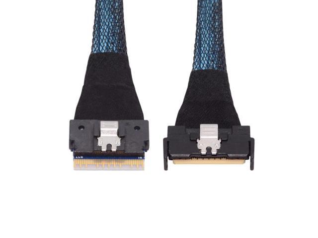 Cablecc PCI-E 5.0 Mini Cool Edge IO MCIO PCI-E Slimline 8i 74Pin Male ...