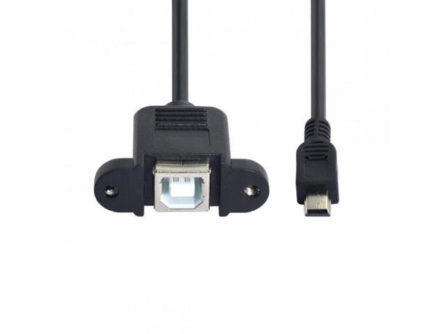 CYSM Mini USB 5pin Male to USB B Female Panel Mount Type Cable With ...