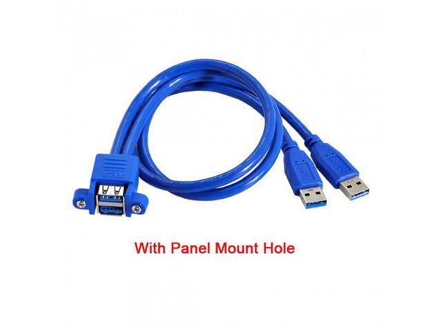 Chenyang Cable Combo Dual USB 3.0 Male to Stackable Female Extension ...