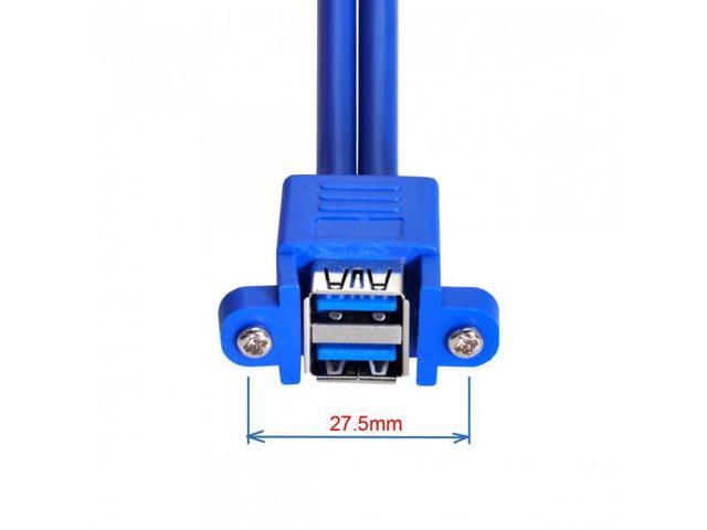 Chenyang Cable Combo Dual USB 3.0 Male to Stackable Female Extension ...