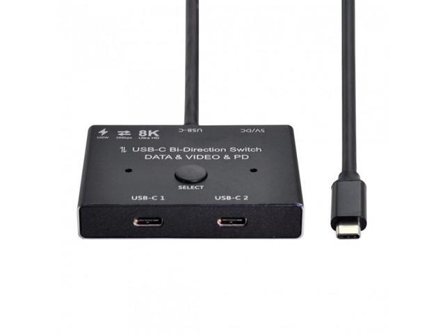 Chenyang Cable USB-C Type-C Bi-Direction Switch MST 1 to 2 Hub Support ...