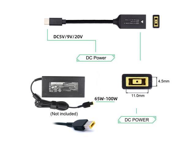 Chenyang Rectangle Jack Thinkpad X1 Input to USB-C Type-C Power Plug ...