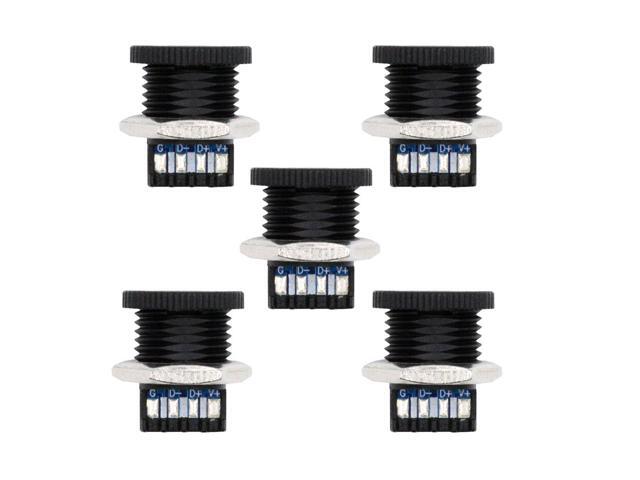 Jimier 5pcs/set DIY OEM Type C Female Socket Connector to 6Pin PCBA ...
