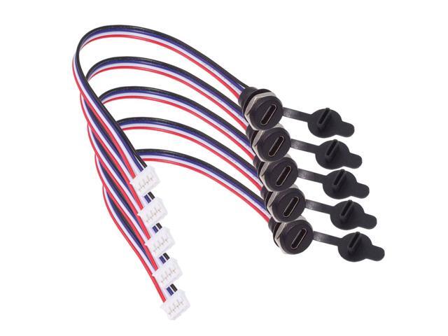 Jimier 5pcs/set DIY OEM Type C Female Socket to 4Pin Header Cable Pitch ...