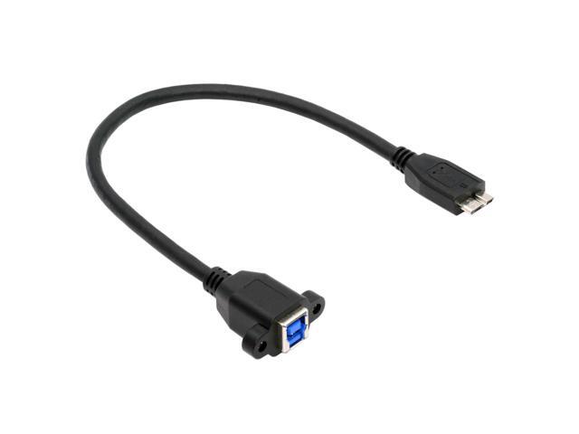 Jimier USB 3.0 Type-B Female to USB3.0 Micro-B Male Cable Extension ...