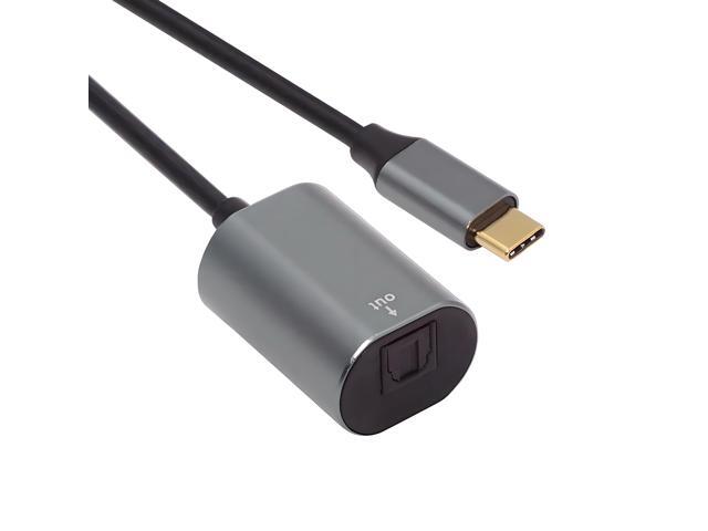 Jimier Type-C to SPDIF Toslink Optical Audio Jack Opt USB-C Male to ...