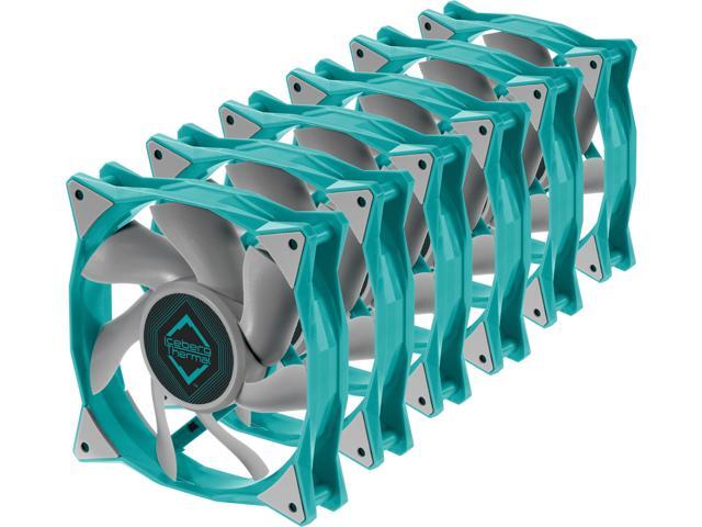 Iceberg Thermal IceGALE 120mm PWM Case Fan 6-Pack (Teal) - Newegg.com