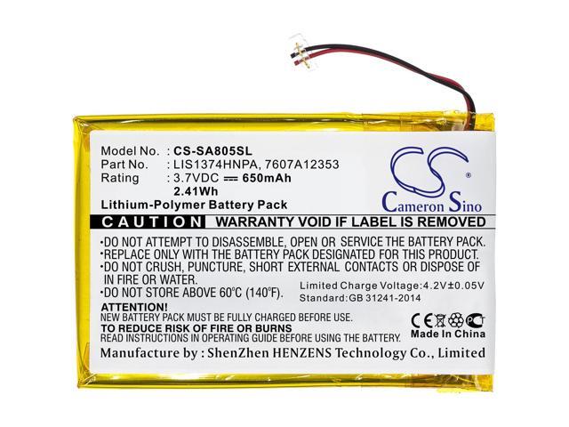 Battery for Sony Walkman NW-A805 NWZ-A810 1-756-702-11 7607A12353 ...