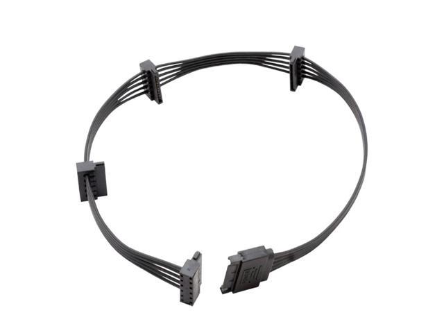 15Pin 1 to 4 Hard Drive Power Line Computer Serve Hard Disk Expansion ...