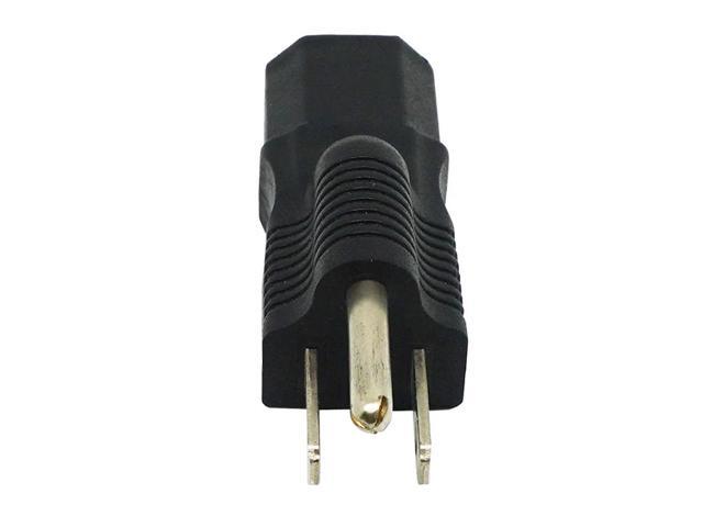 PDU UPS Power Adapter American Plug Converter, Nema 5-15P MALE TO IEC ...