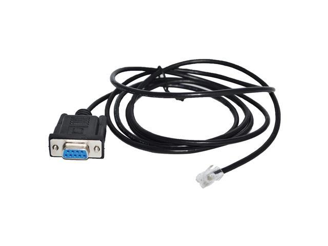 DB9 D-SUB9PIN RS232 TO RJ11 RJ12 6P4C CONVERTER PLC PROGRAMMING CABLE ...