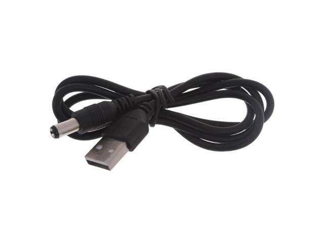Portable USB to 5.5x2.1mm Power Cable Barrel Jack Center Pin Positive ...