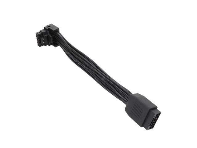 16Pin GPU Video Card to PCIE5.0 2VHPWR 12+4pin Converter 90° Elbow Line ...