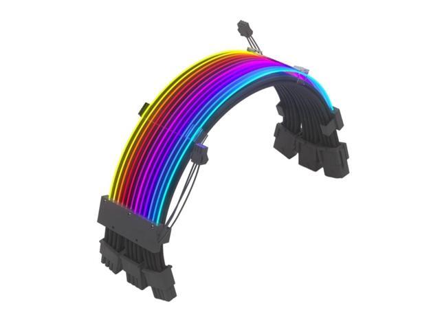 ARGB Power Supply Extension Cable RGB 24Pin GPU 3x8Pin Motherboard ...