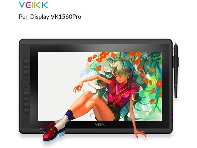 VEIKK VK1560 Pro 15.6 Inch Pen Display Graphics Monitor IPS HD Screen ...