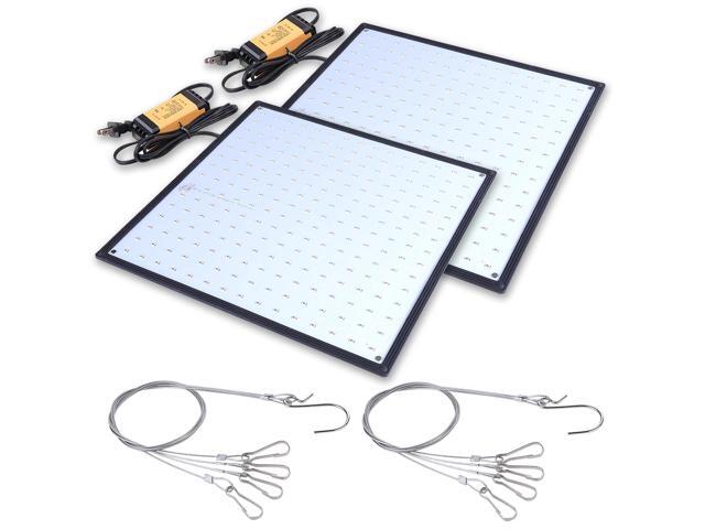 2x 225 Ultrathin LED Hydroponic Grow Light Panel Indoor Garden Plant ...