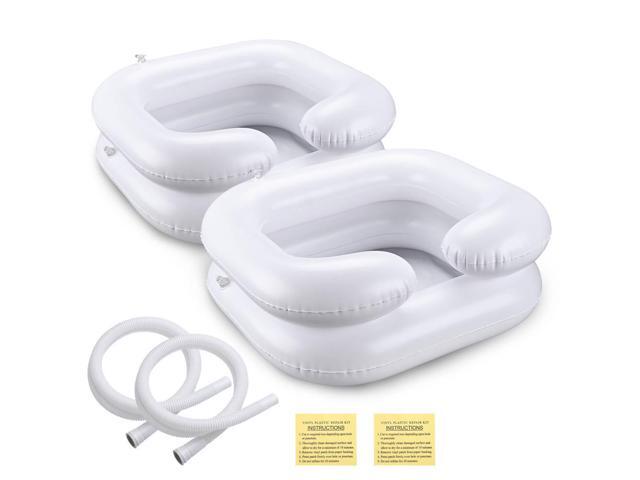 Inflatable Shampoo Bowl Kit Set of 2 Hair Washing Basins For Elderly ...