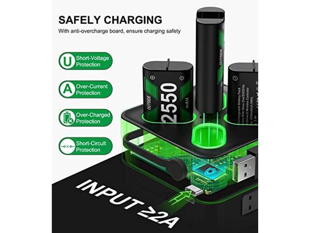Charger for Rechargeable Xbox One Controller Battery Pack with ...