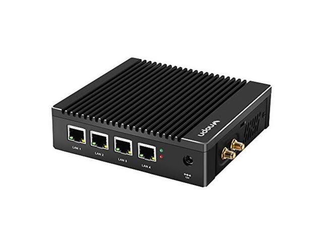 VNOPN Micro Firewall Appliance 4 Intel 2.5GbE NIC Ports Fanless Mini PC ...