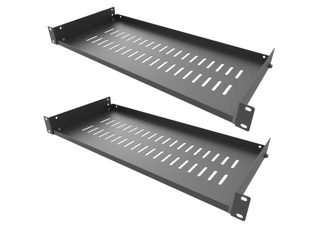 Jingchengmei 2 Pack of 1U Disassembled Vented Cantilever Server Rack ...