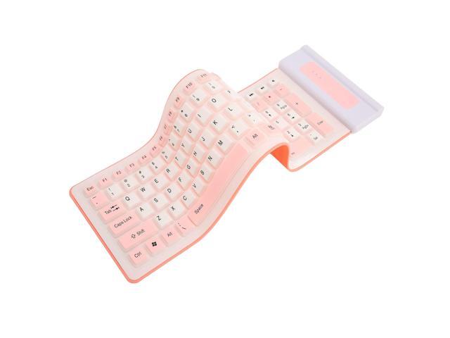 Wireless Silicone Keyboard, Foldable Silicone Keyboard Soft Waterproof ...