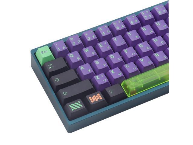 JOMKIZ PBT Keycaps,135 Keys Mecha Dye Sublimation Cherry Profile ...