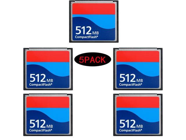 Five Pack 512MB CompactFlash Memory Card Digital Camera Card Industrial ...