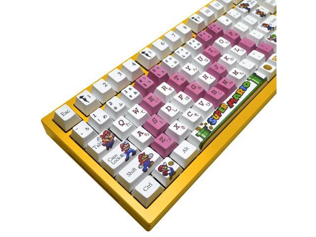 Mario Keycaps, PBT keycap,Cherry Profile for Cherry Mx Gateron Kailh ...