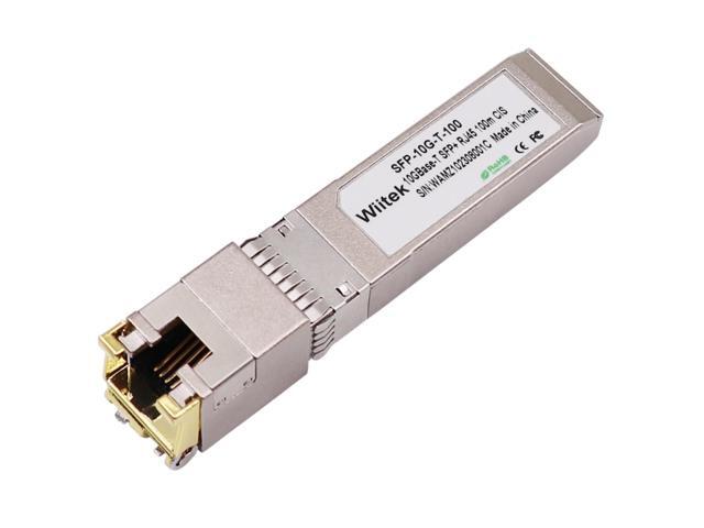 Wiitek 100 Meters, 10Gbps SFP+ to RJ45 Modules, 2.5G/5G/10GBase-T ...