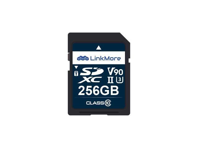 LinkMore XV29 256GB SDXC UHS-II Card UHS-II SD Card, C10, U3, V90, SD ...