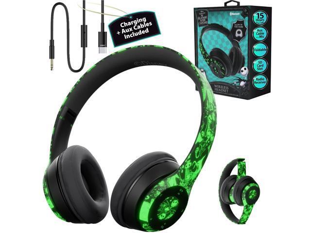 Disney Nightmare Before Christmas Glow in The Dark Bluetooth Headphones ...