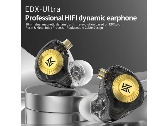 KZ Edx Ultra Upgraded Dynamic in-Ear Wired Earbuds Headset HiFi Music ...