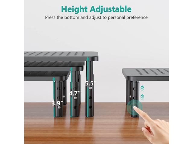 WALI Monitor Risers for 2 Monitors, Computer Monitor Stand for 2 ...