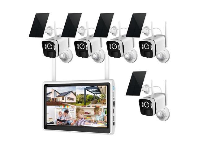 ZHXINSD 2K Solar Security Cameras Wireless Outdoor WiFi with 10 ...