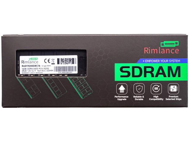 Rimlance 16GB (1X16GB) 1.2V DDR4 2400MHZ PC4-19200 UDIMM 2RX8 - Newegg.ca