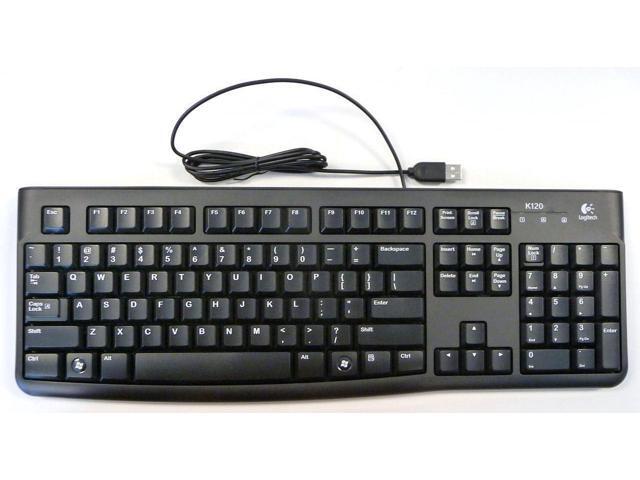Refurbished: Logitech K120 920-002516 Black Wired Keyboard - Newegg.com