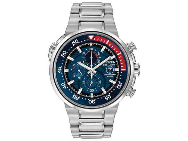 CITIZEN Eco Drive Endeavor Black Dial Men's Chronograph Watch Stainless ...