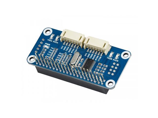 Serial Expansion HAT For Raspberry Pi,I2C,Provides 2-Ch UART And 8 GPIOs,Compatible with RPi ...