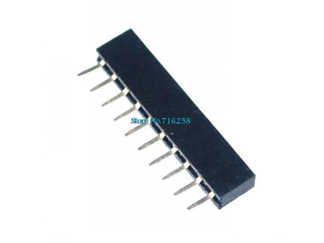 100 Pcs Per Lot 2mm Pitch 10 Pin Female Single Row Straight Pin Header ...